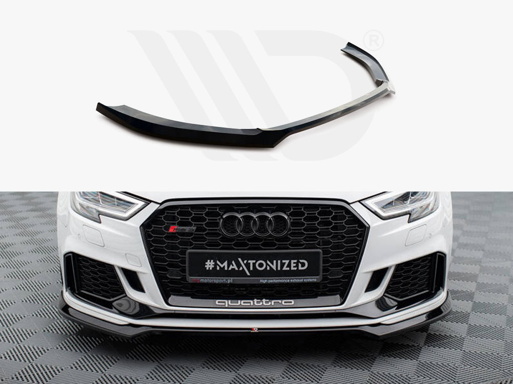 Maxton Front Splitter V5 Audi RS3 Saloon 8V Facelift Models ...
